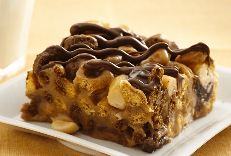 Chocolate & Peanut Butter Cheerios Cereal Bars Recipe